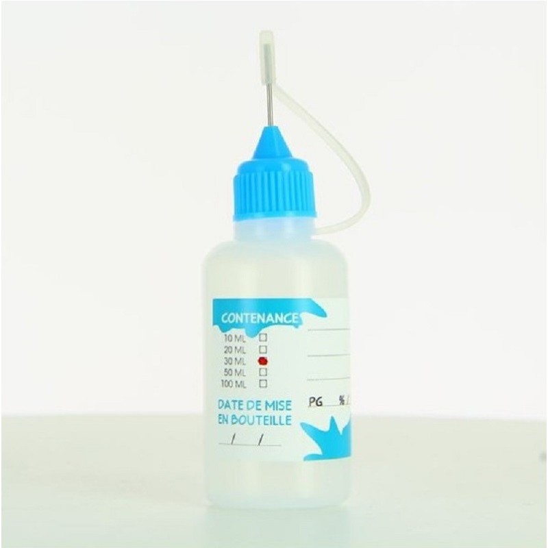 BOCCETTA IN LDPE CON ETICHETTA E AGO 30ml