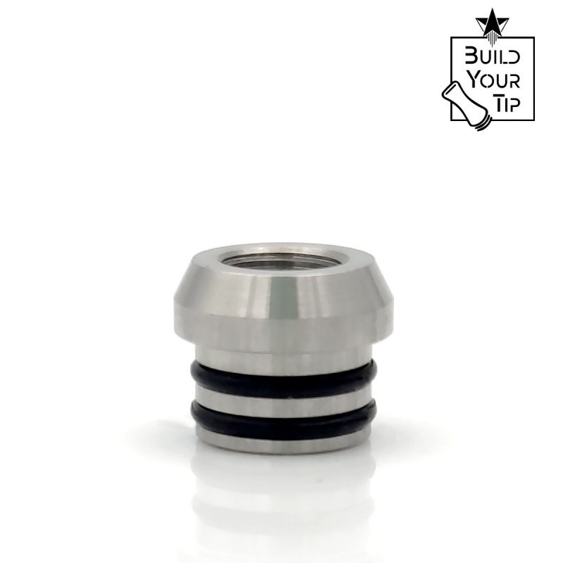 BlackStar - Build Your Drip tip BASE - JEFFREY STAINLESS STEEL
