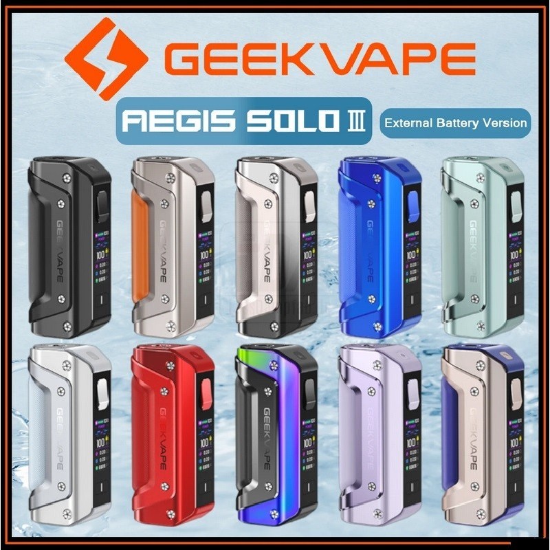 GeekVape - AEGIS SOLO 3 BOX MOD 100W - 18650