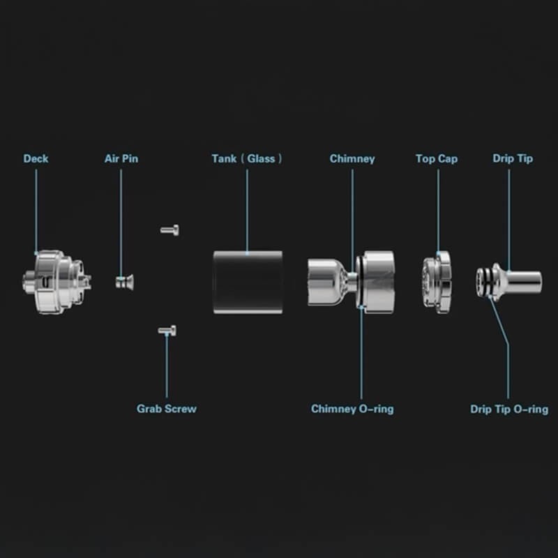 Ambition Mods - TRINITY MTL RTA 2ml - Black