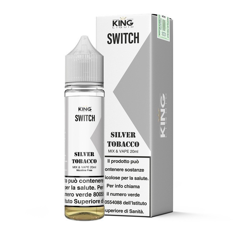 SHOT - King Liquid - Switch - SILVER TOBACCO - aroma 20+40 in flacone ...