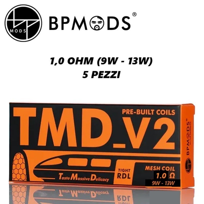 BP Mods - TMD V2 MESH COIL 1.0ohm - PACK 5 PEZZI