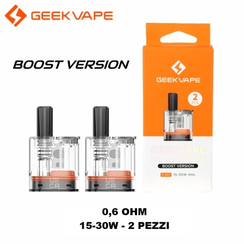 Geekvape - SOUL BOOST POD DI RICAMBIO 0,6 ohm - 2 PEZZI