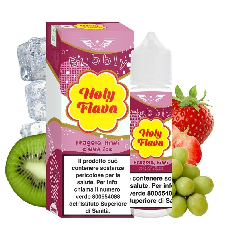 SHOT - Holy Vape - Holy Flava - FRAGOLA KIWI E UVA ICE - aroma 20+40 in ...